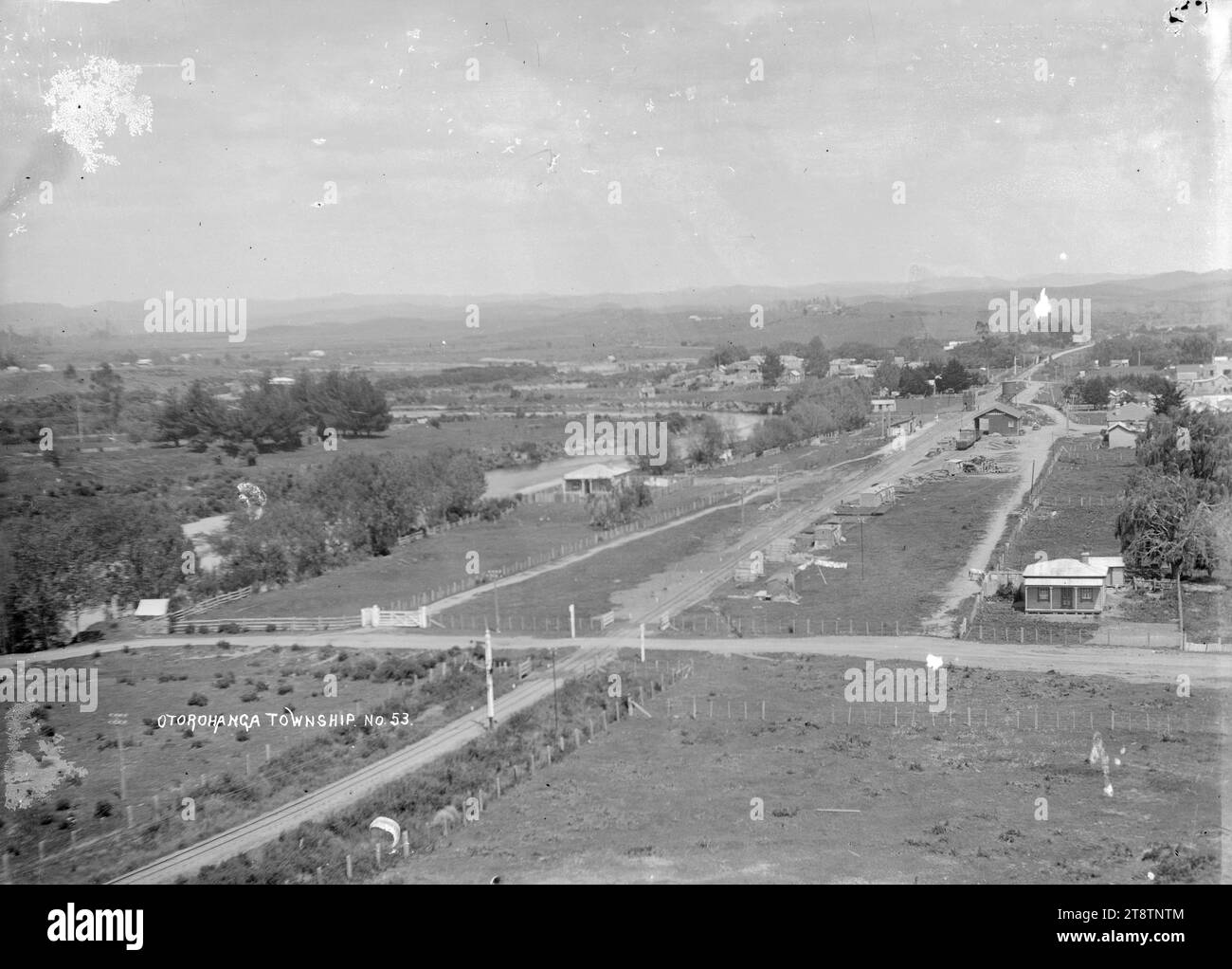 General view of Otorohanga, View overlooking Otorohanga, circa 1910s ...