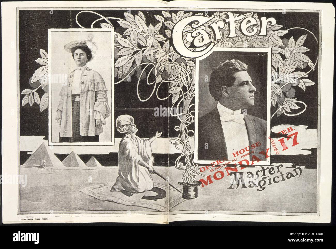 Carter, Master magician, Opera House, Monday February 17, 1908 ...