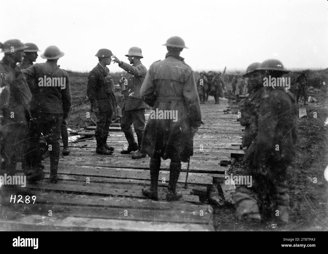 First Boche prisoners, Wielze, during World War I, First Boche (German ...