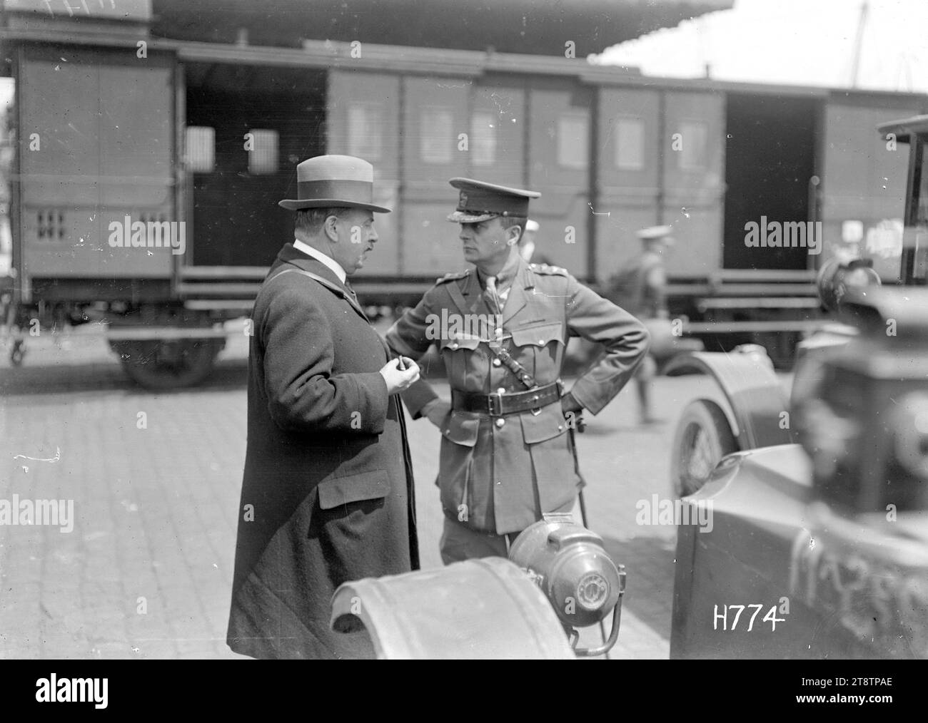 Joseph Ward at the port of arrival, Boulogne, France, World War I ...
