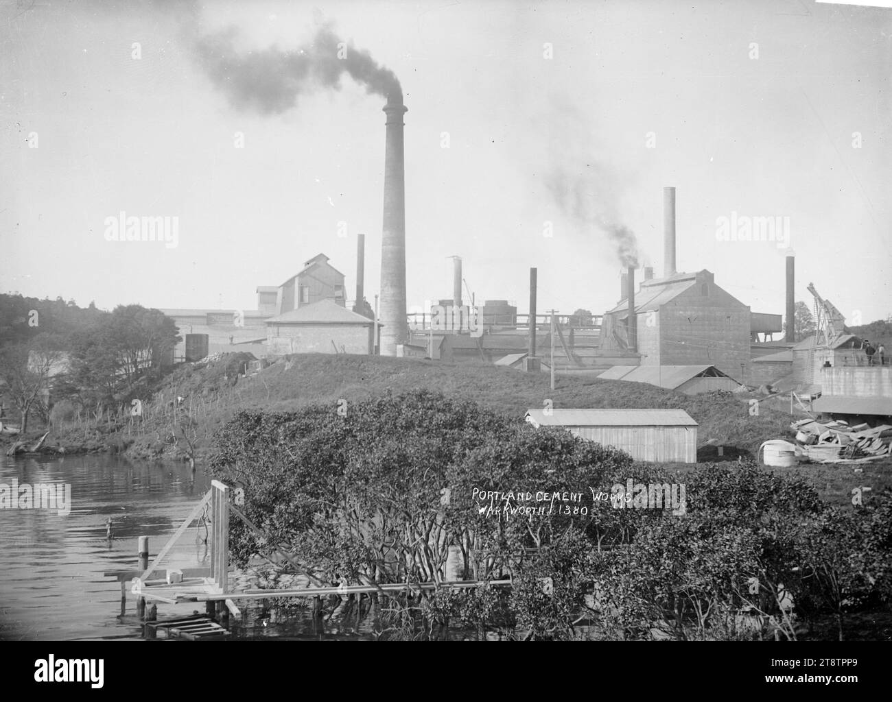 Wilson Portland Cement Works, Warkworth, Rodney County, Shows Portland ...