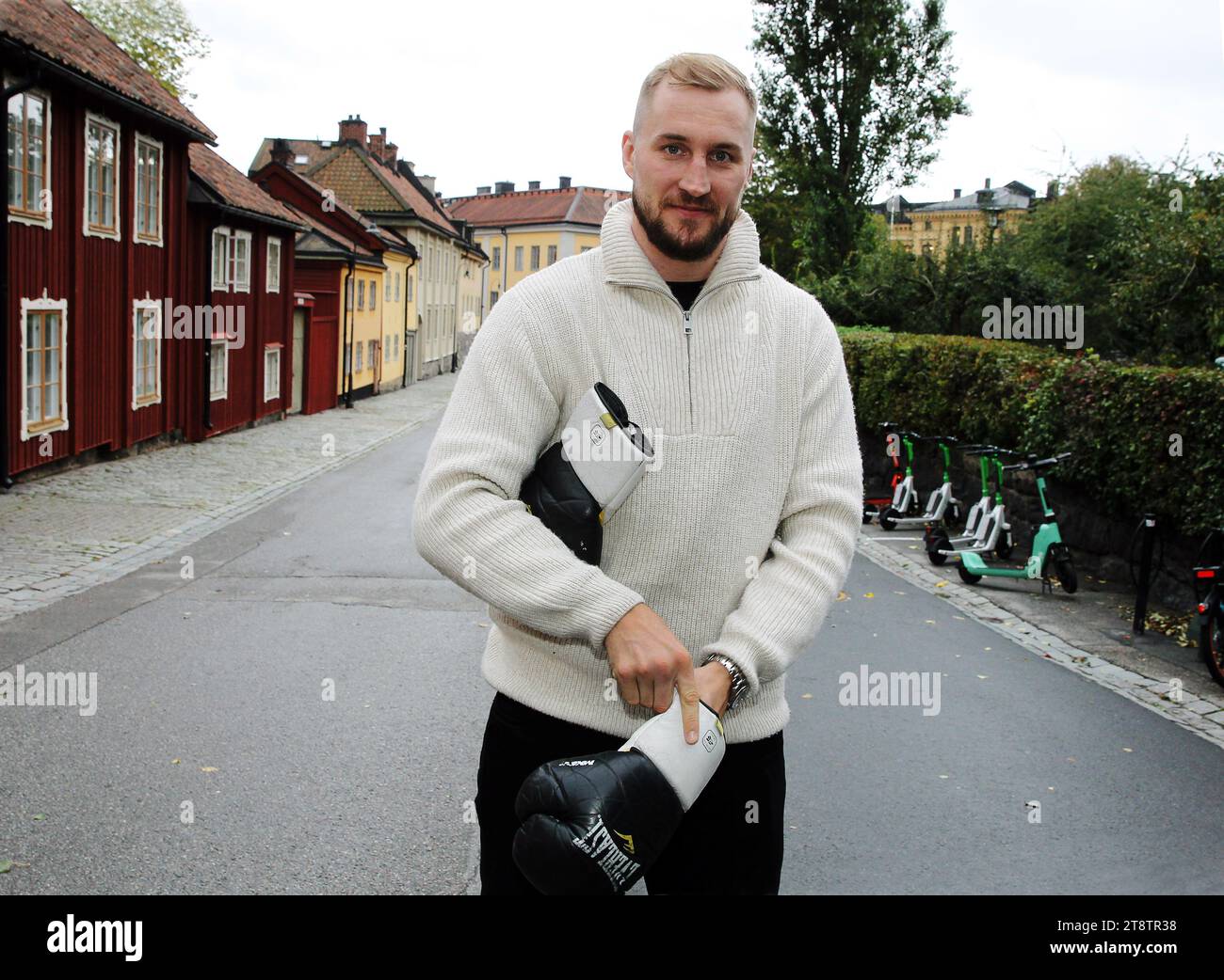 Swedish boxer Otto Wallin photographed in Stockholm, Sweden, on October ...