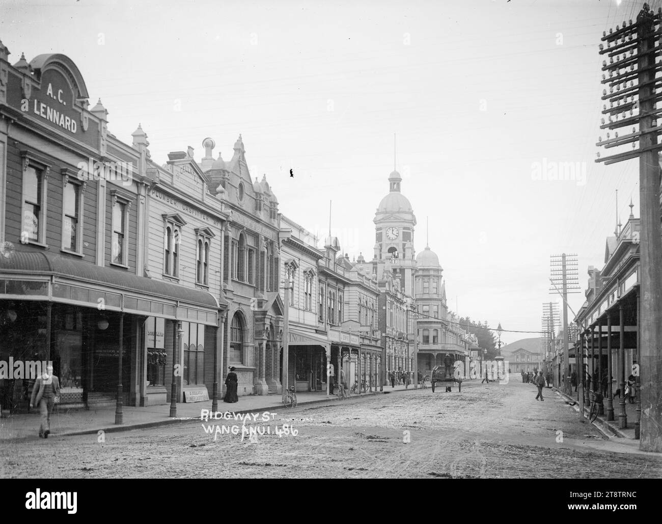 View of Ridgway Street, Wanganui, New Zealand, View of Ridgway Street ...