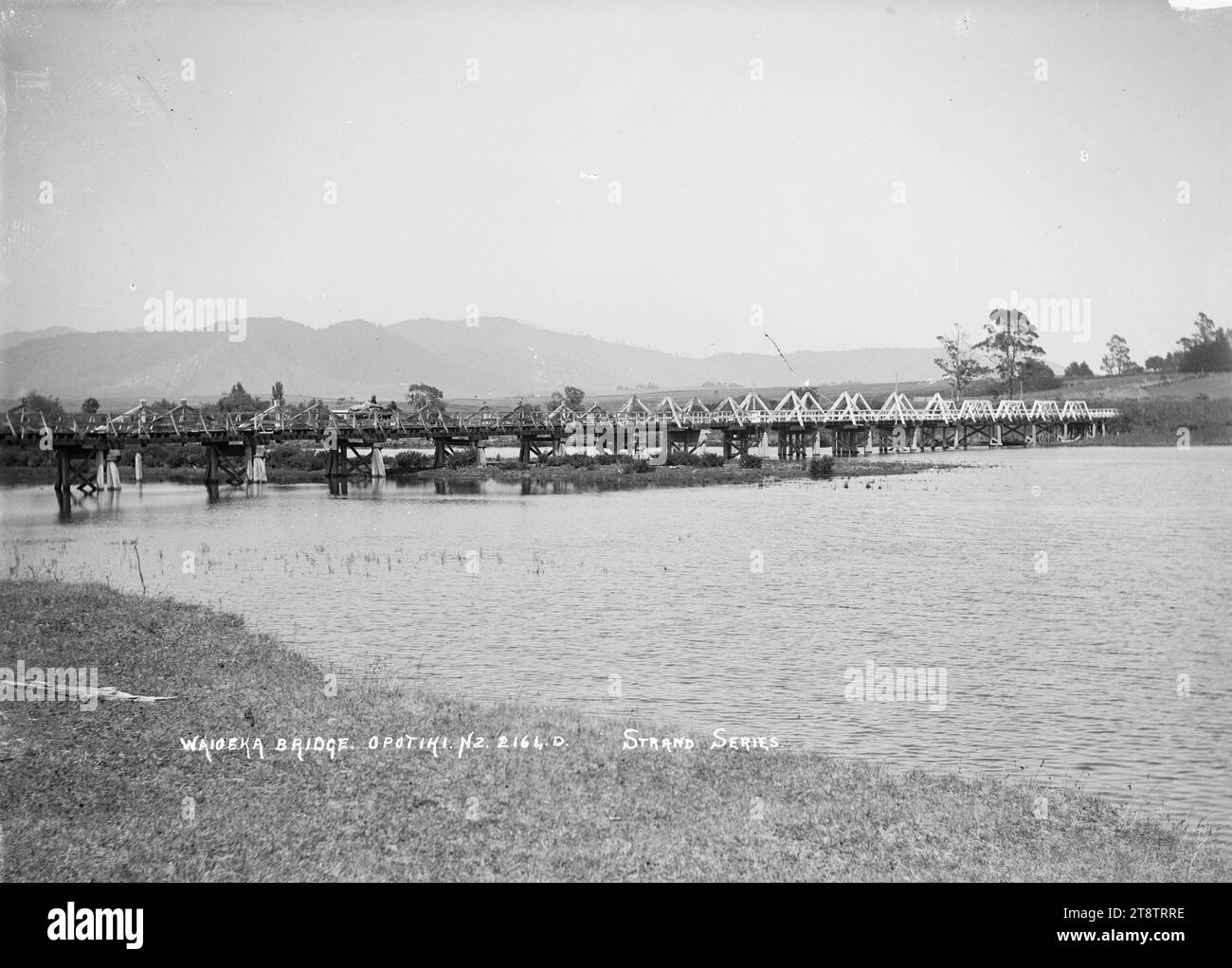 View of the bridge across the Waioeka River, Opotiki, View of Waioeka ...