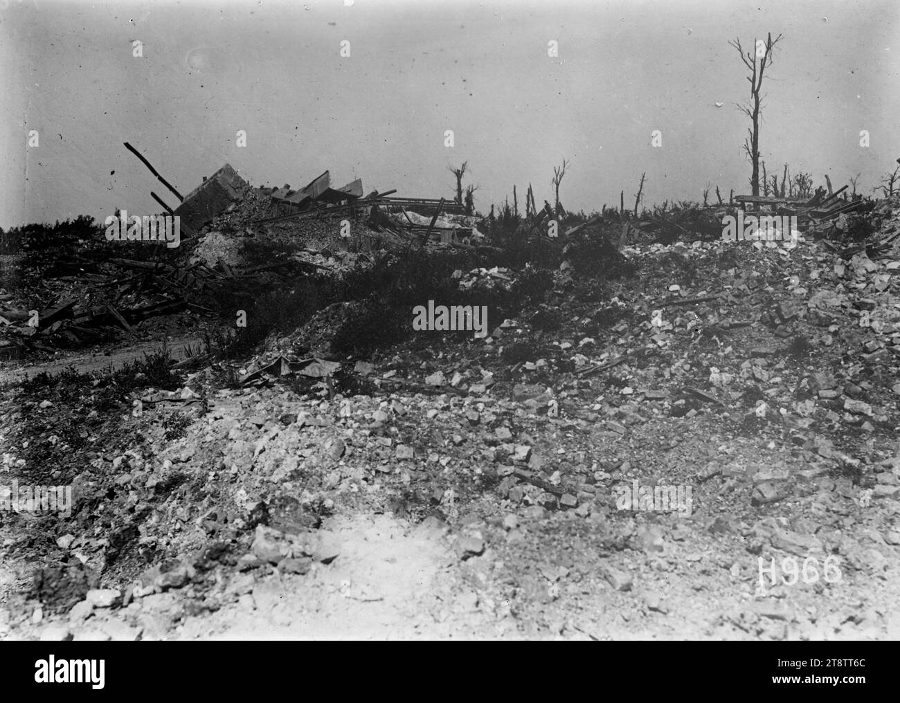 The ruins of Puisieux, France, World War I, Shows the aftermath of ...