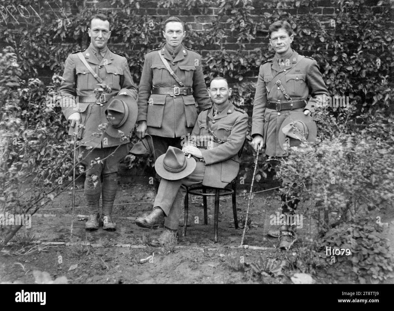 New Zealand Presbyterian chaplains serving in France, World War I, A ...