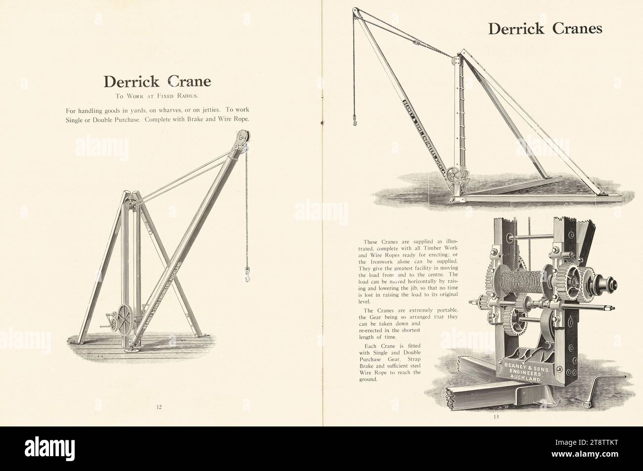 Derrick crane handling goods hi-res stock photography and images - Alamy