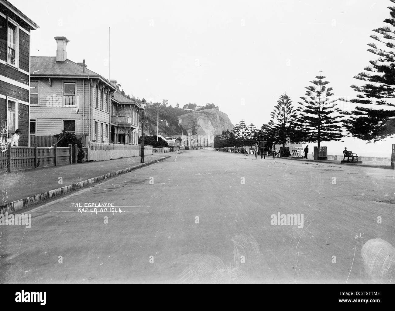 The Esplanade (Marine Parade) at Napier, View of Marine Parade, Napier ...