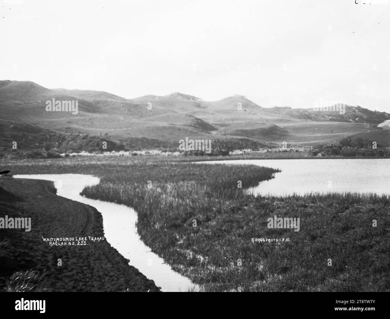 Waitamoumou Lake on Darrows Station, Te Akau, near Raglan, New Zealand ...
