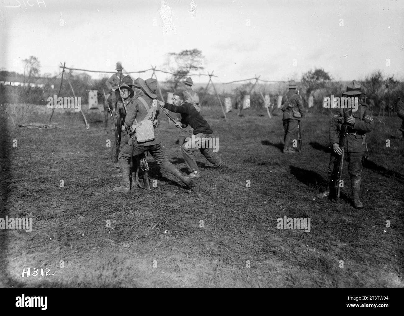 Bayonet training of New Zealand troops in World War I, Members of the ...