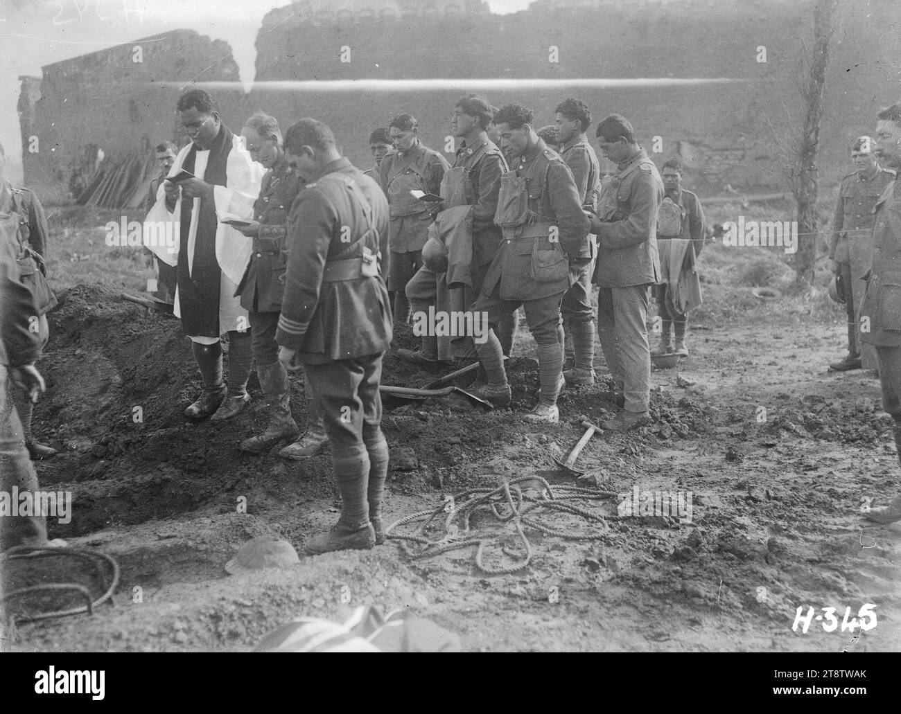 Pioneer Battalion soldiers at funeral of Lieutenant-Colonel George A ...