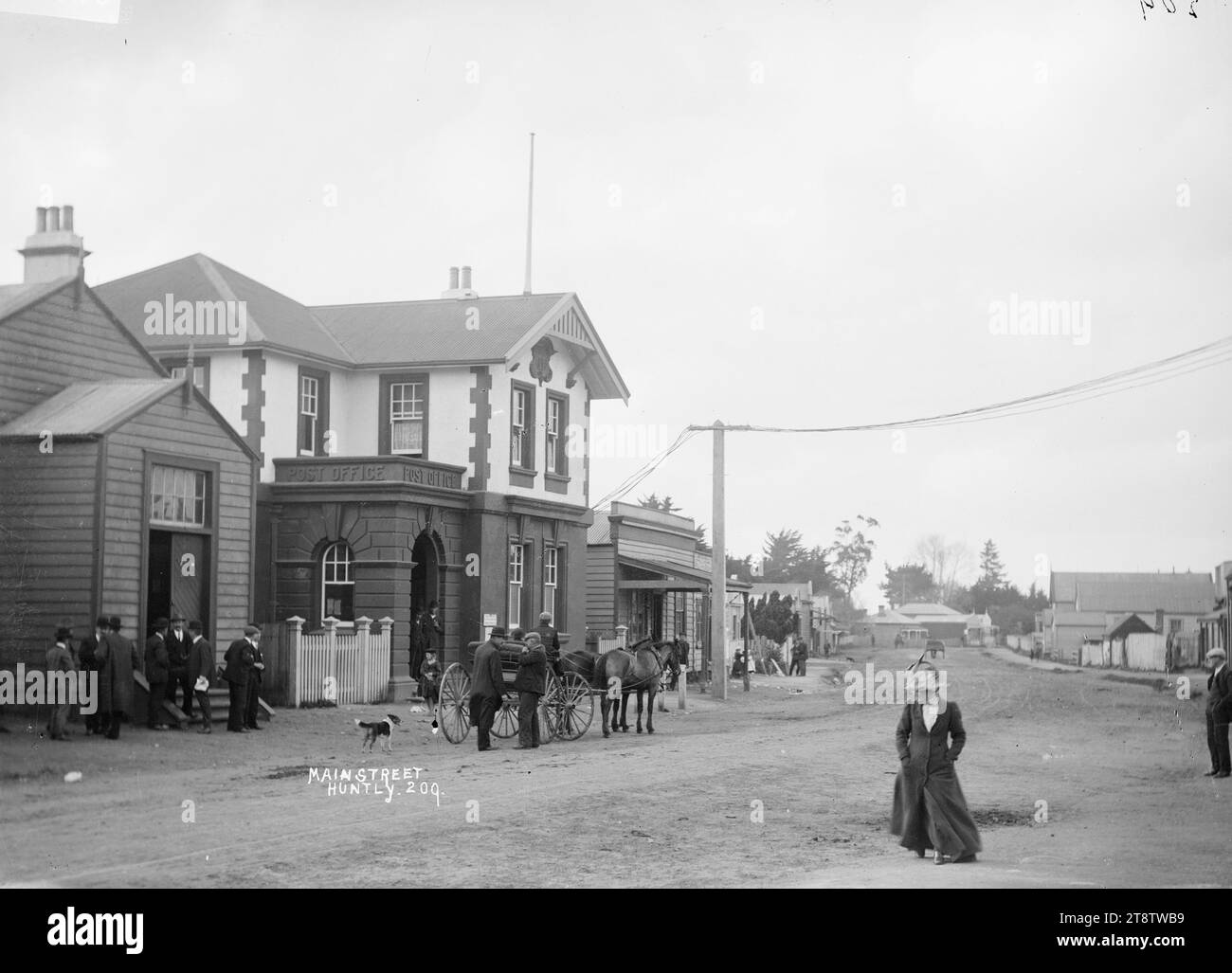Main Street, Huntly, ca 1910s, Main Street in Huntly, circa 1910s. The ...