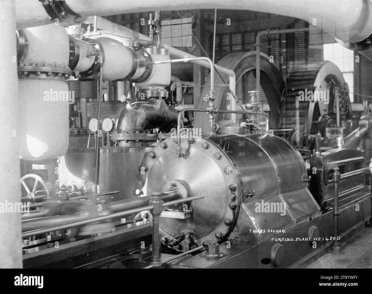 Thames-Hauraki pumping plant, View of the Thames Hauraki Company's ...