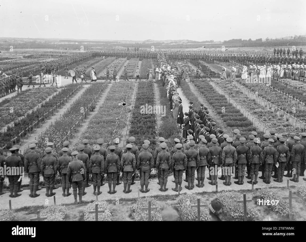 Procession at the memorial service commemorating the fourth anniversary ...