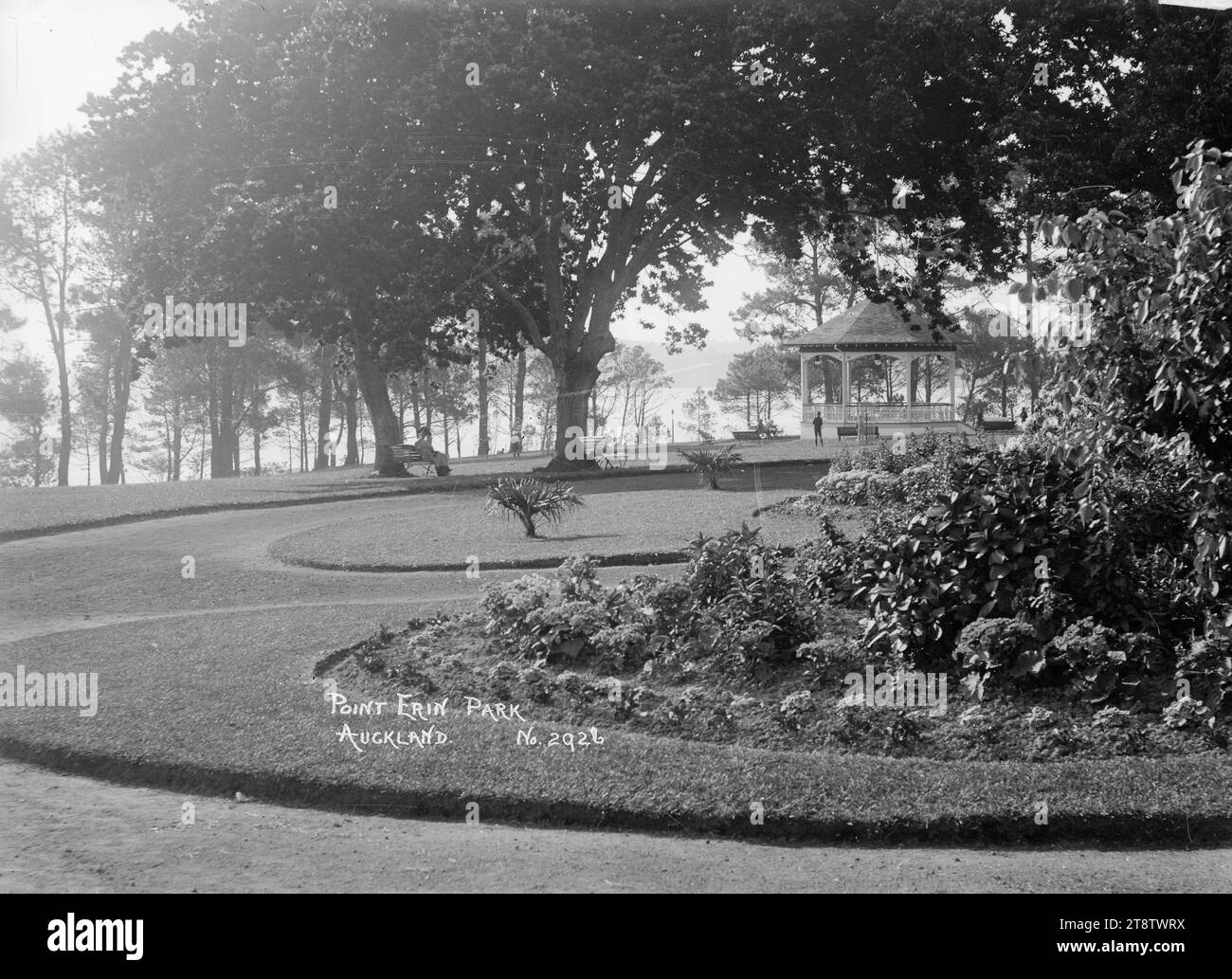 Band rotunda at Point Erin Park, Auckland, New Zealand, View of the ...