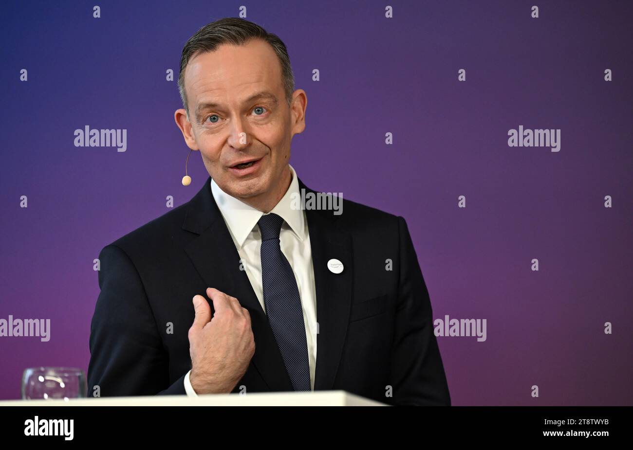Jena, Germany. 21 November 2023, Thuringia, Jena: Volker Wissing (FDP ...