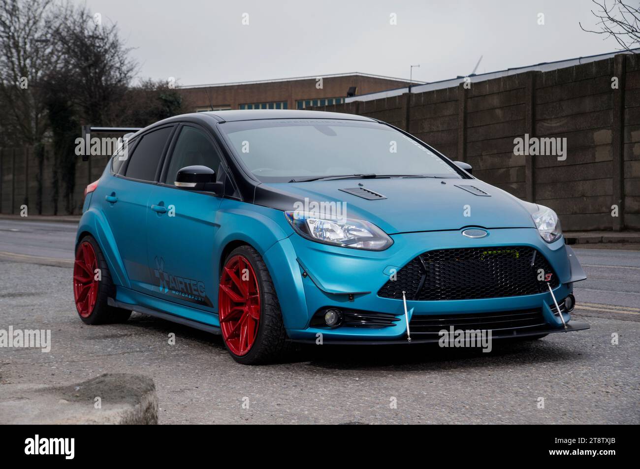 Heavily modified Mk3 Ford Focus ST Stock Photo - Alamy