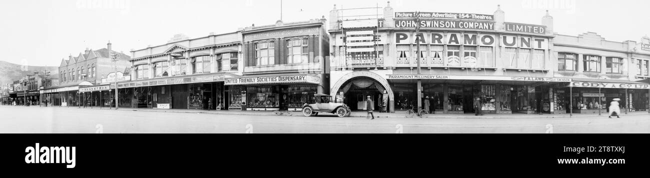 Courtenay Place, Wellington, New Zealand, 22 February, 1923 Stock Photo ...