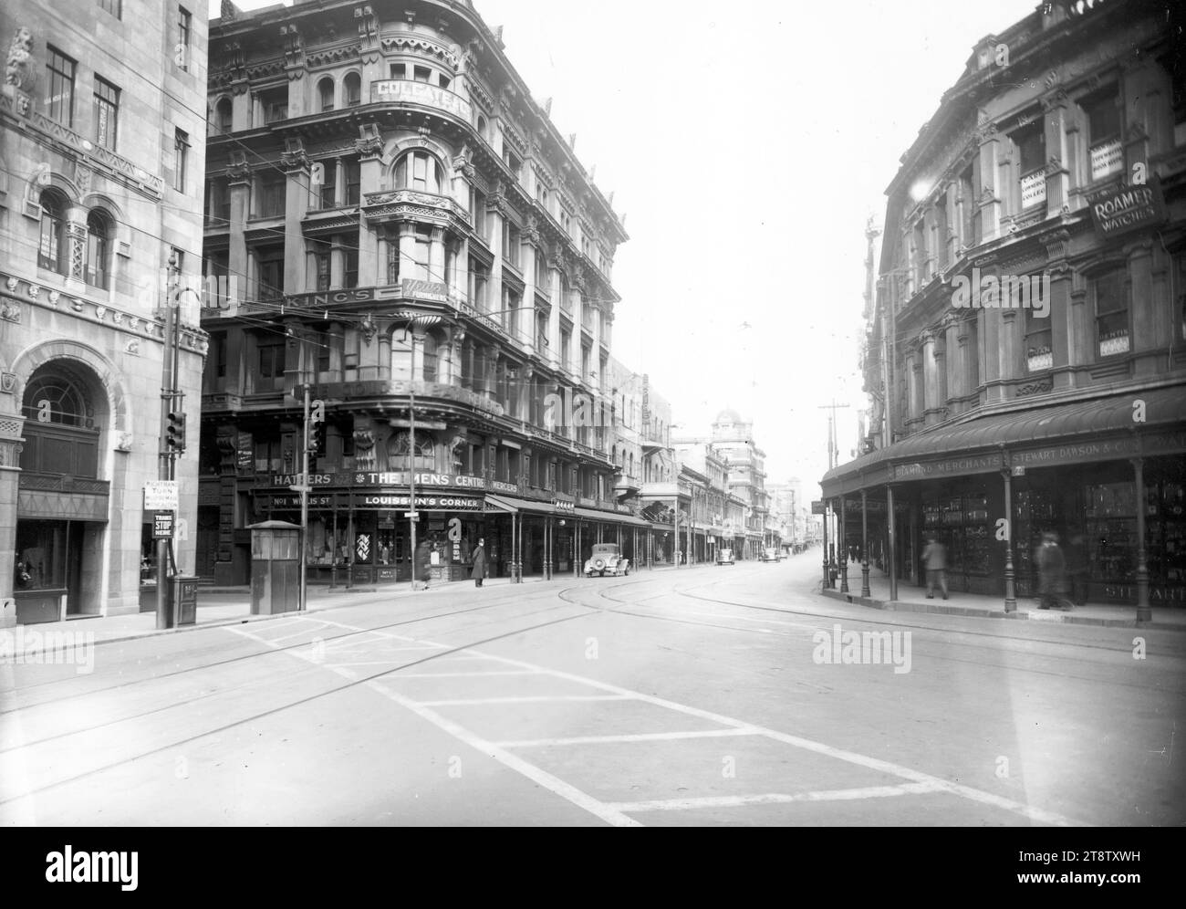 Willis Street, Wellington, New Zealand, ca 1930s Stock Photo - Alamy