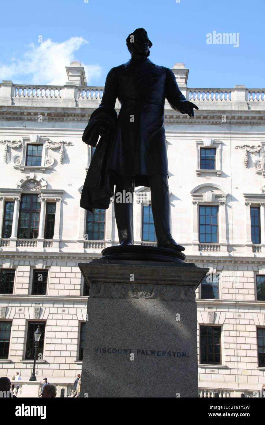Palace of Westminster Statue of Viscount Palmerston, London, England ...