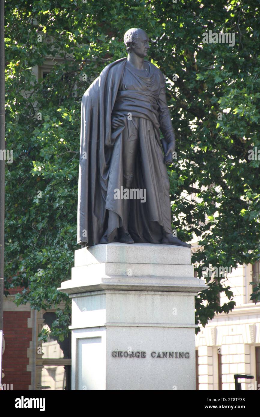 Palace of Westminster Statue of George Canning, London, England, UK ...