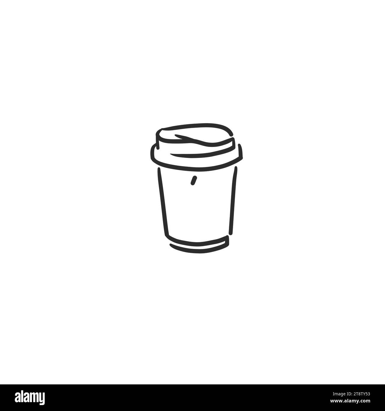 Hand drawn vector abstract graphic doodle minimalistic line ...