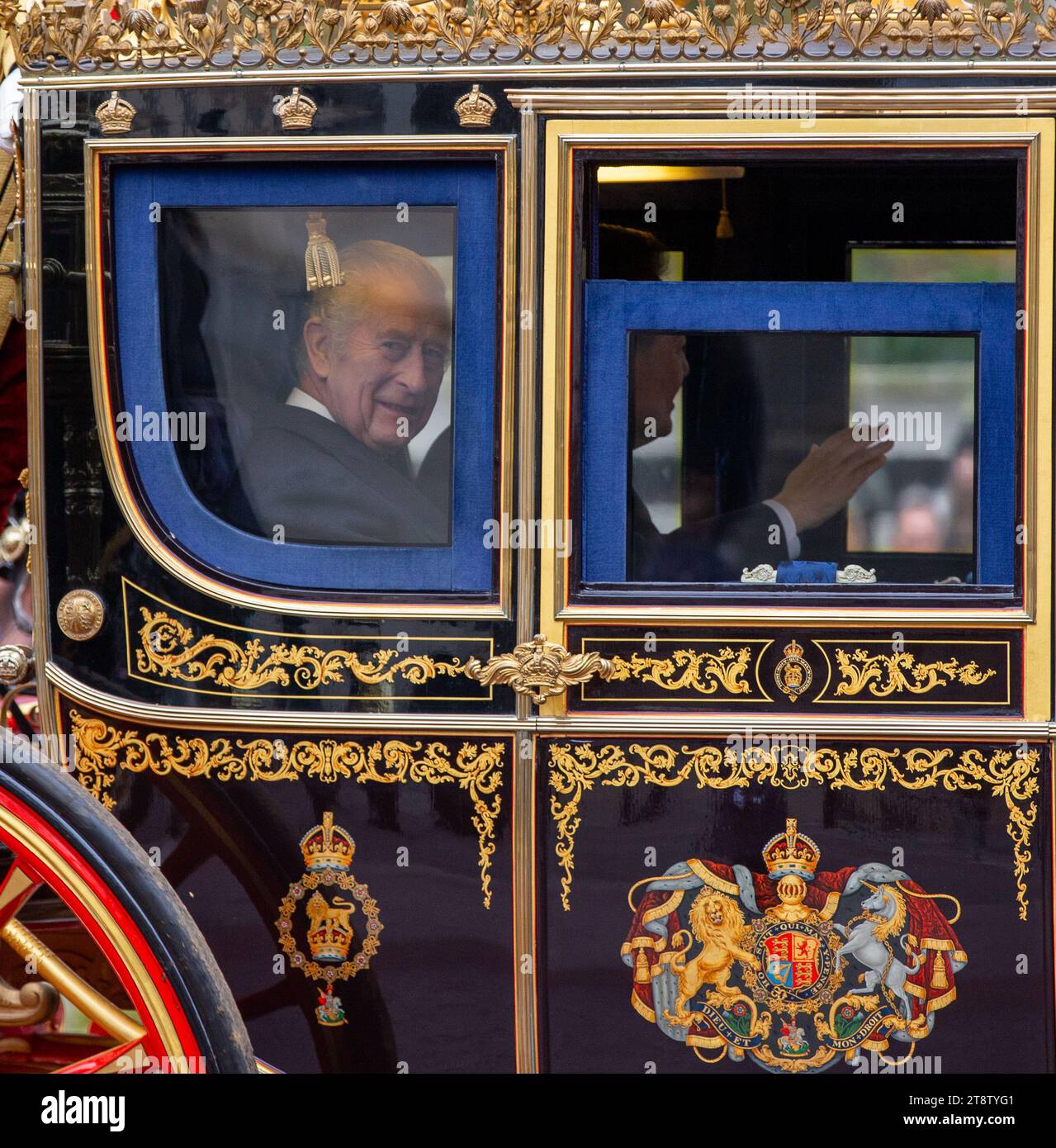 London, uk, 21st Nov King Charles III and the President of South Korea ...