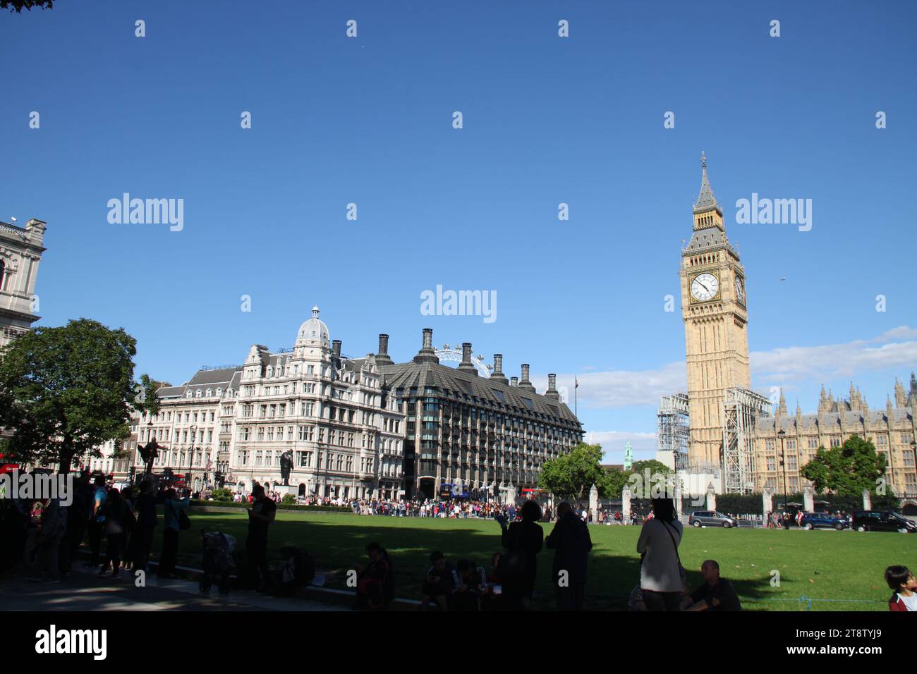 Palace of Westminster Parliament Square Green, London, England, UK ...