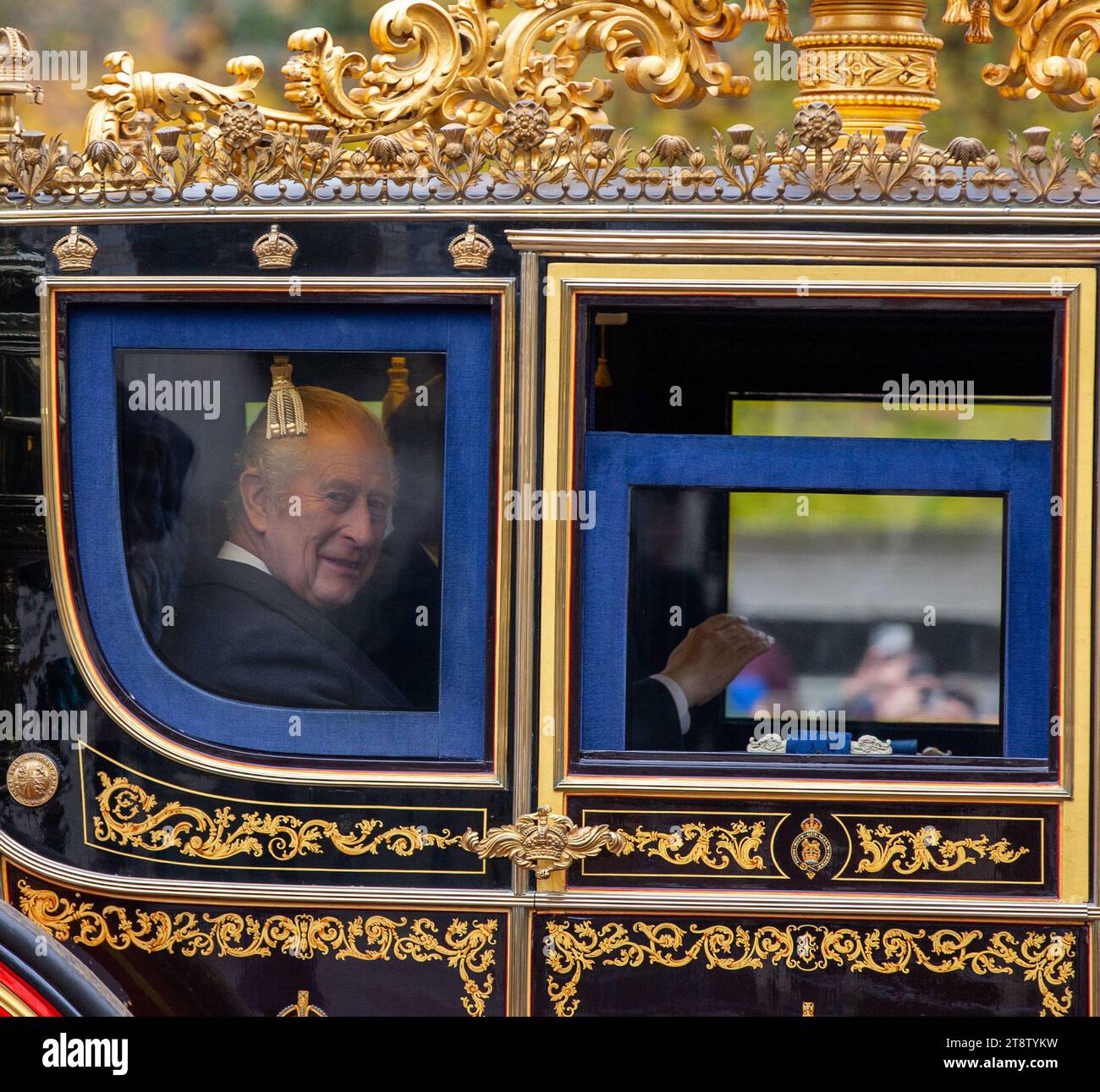 London, uk, 21st Nov King Charles III and the President of South Korea ...
