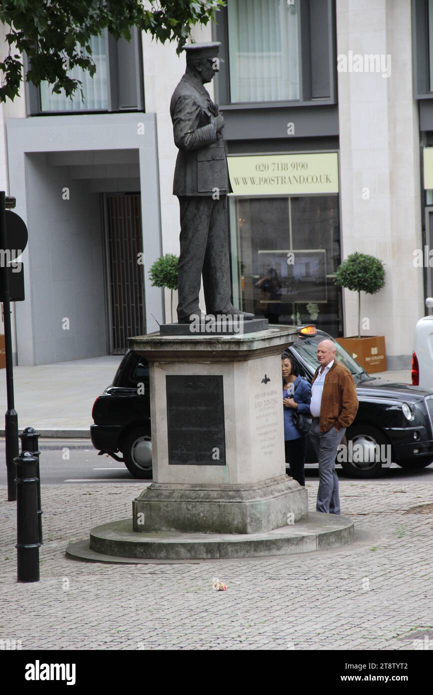 London Statue of Air Chief Marshall Lord Dowding, London, England, UK ...