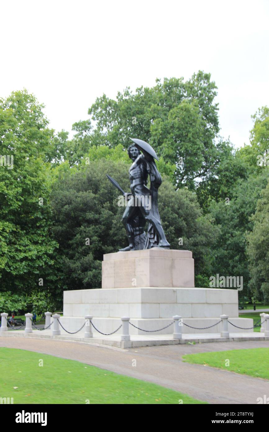 London Hyde Park Statue of Achilles, London, England, UK Stock Photo ...