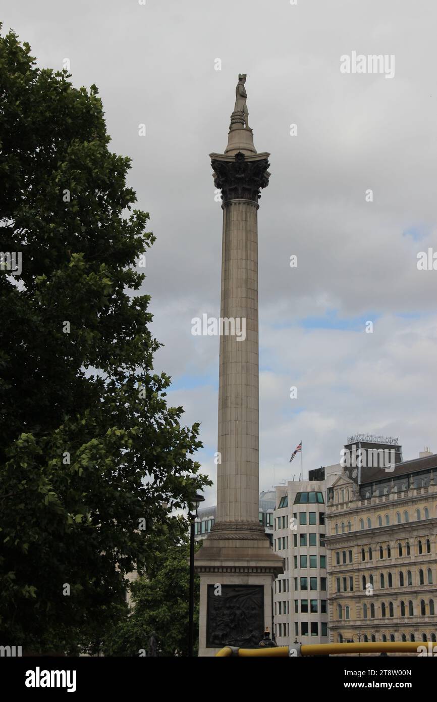 London Trafalgar Square Horatio Nelson Column, London, England, UK ...