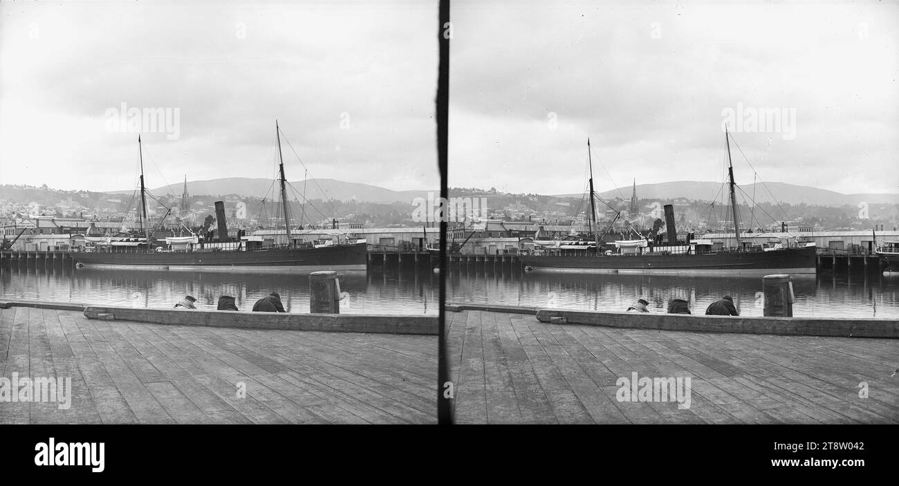 Steam ship Rotorua at Dunedin, early 1890s Stock Photo - Alamy