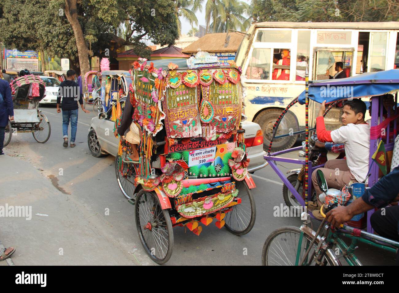 Dhaka Rickshaw, Dhaka, Bangladesh Stock Photo - Alamy