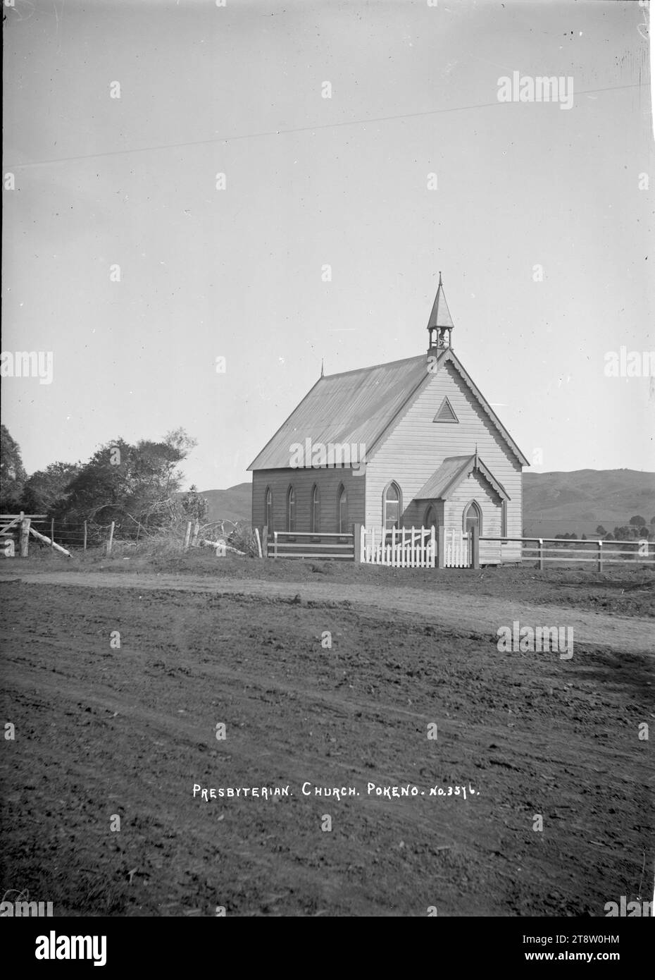 Pokeno Presbyterian Church, between 1900-1930 Stock Photo - Alamy