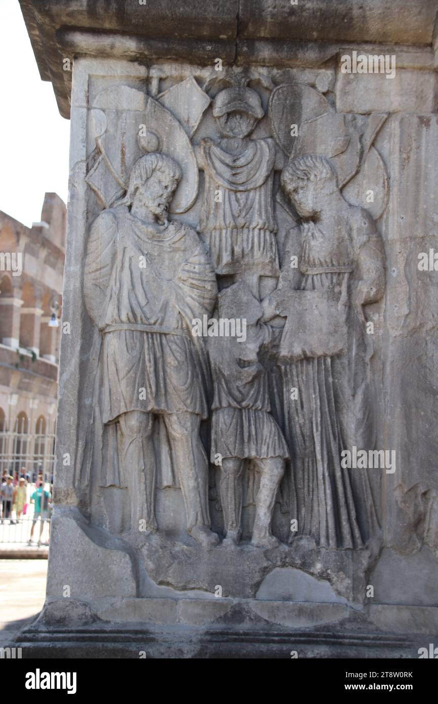 Arch of Constantine, Ancient Rome Historic Center, Rome, Italy Stock ...