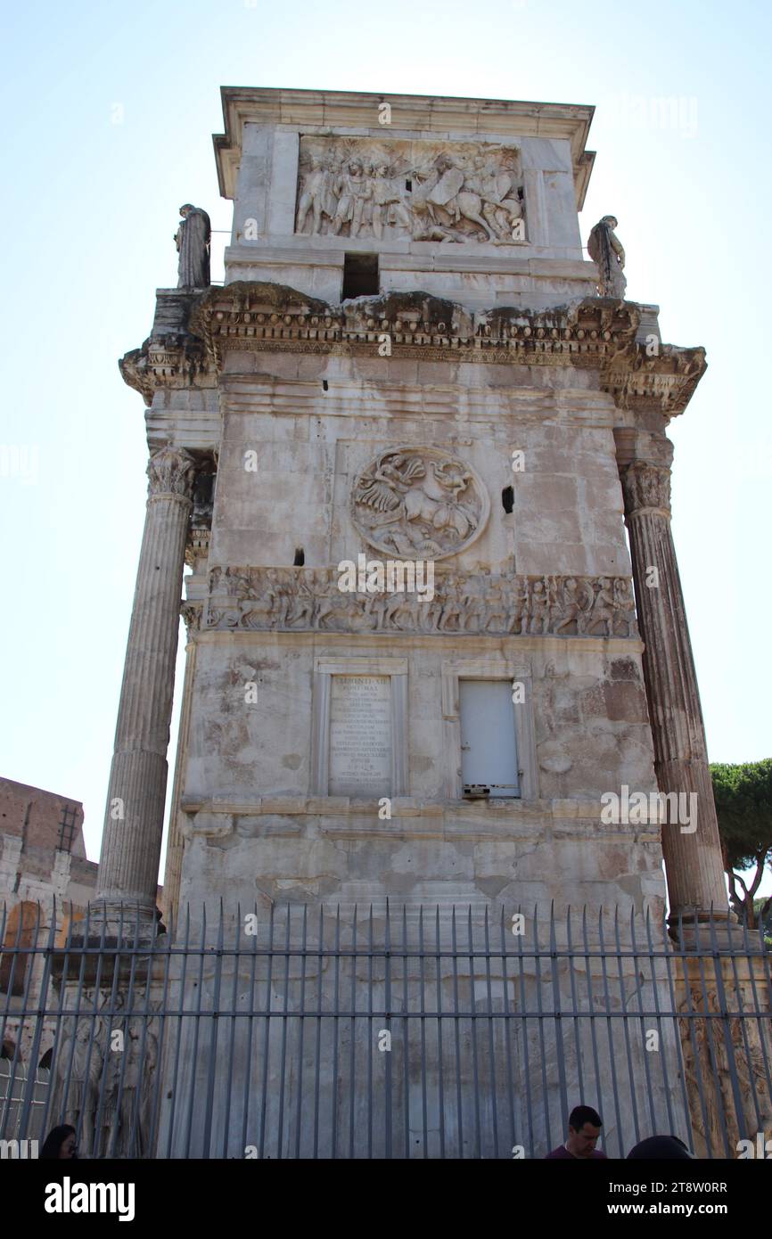 Arch of Constantine, Ancient Rome Historic Center, Rome, Italy Stock ...