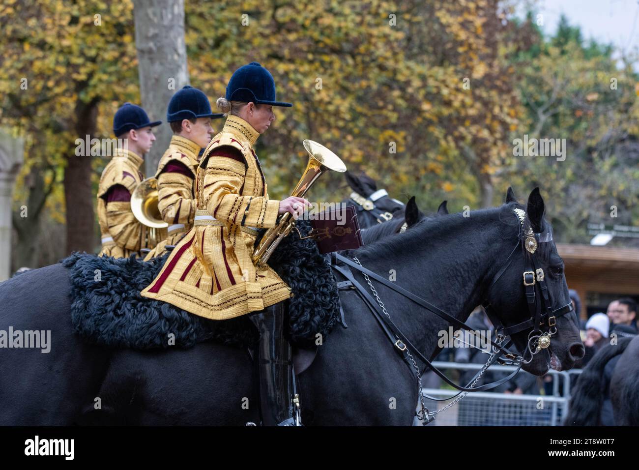 London, UK. 21st Nov, 2023. State visit of South Korean President Yoon ...