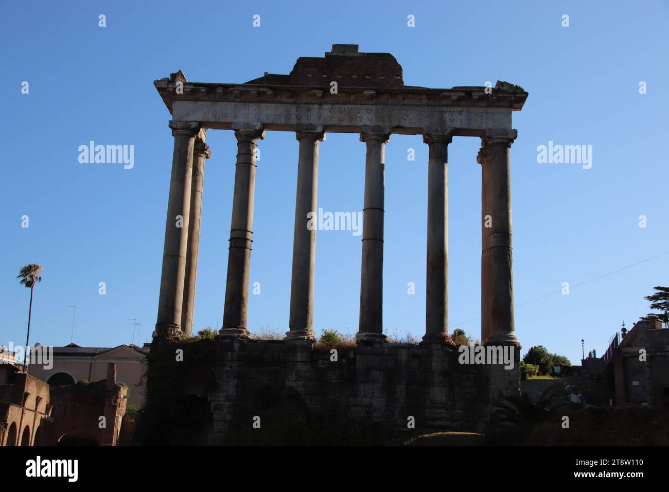 Roman Forum (Forum Romanum): Temple of Saturn, Ancient Rome Historic ...