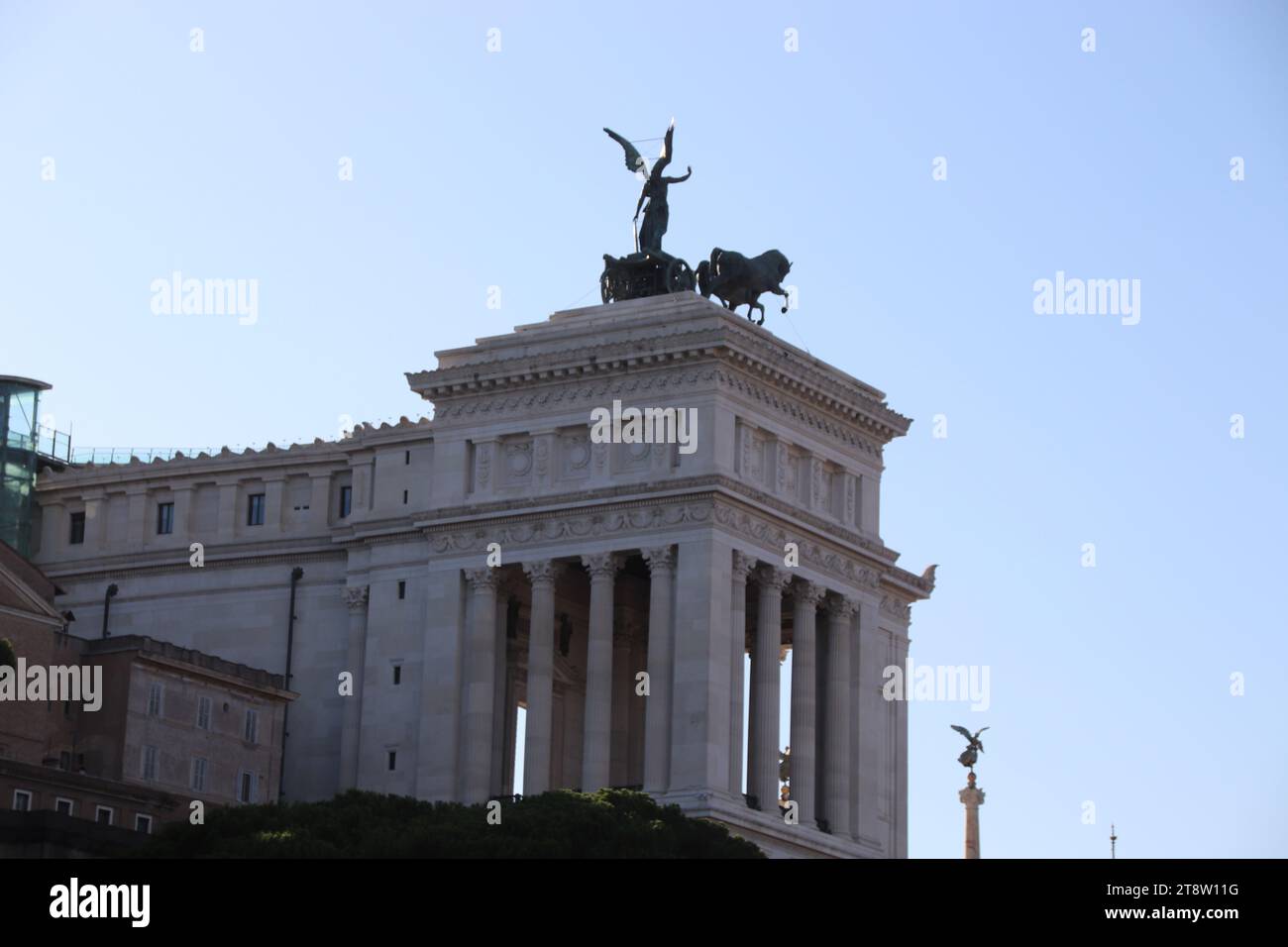 Winged Victory on Monument of Victor Emmanuel II, Ancient Rome Historic ...