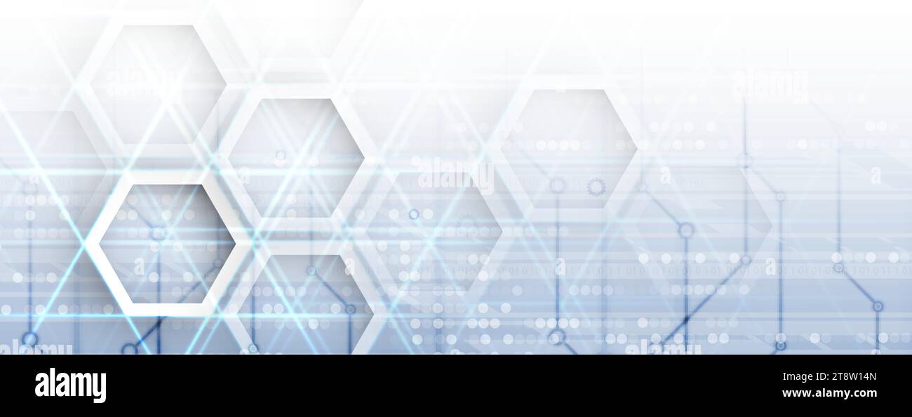 Technology Network Vector Background.. Science and technology ...