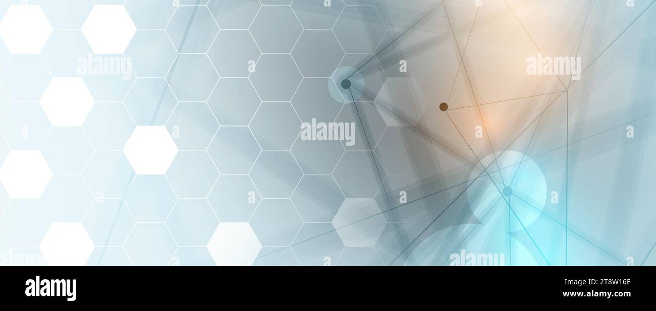Technology Network Vector Background.. Science and technology ...