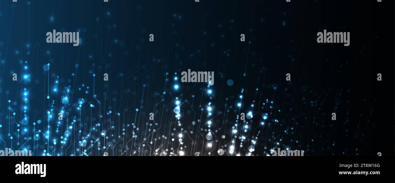 Technology Network Vector Background.. Science and technology ...