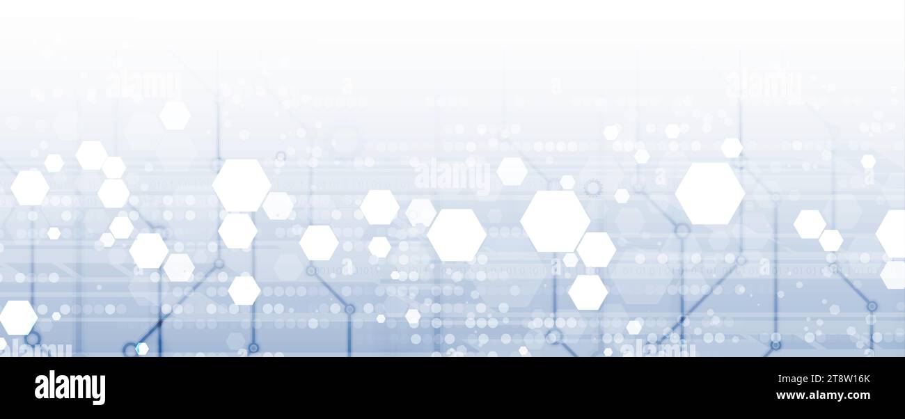 Technology Network Vector Background.. Science and technology ...