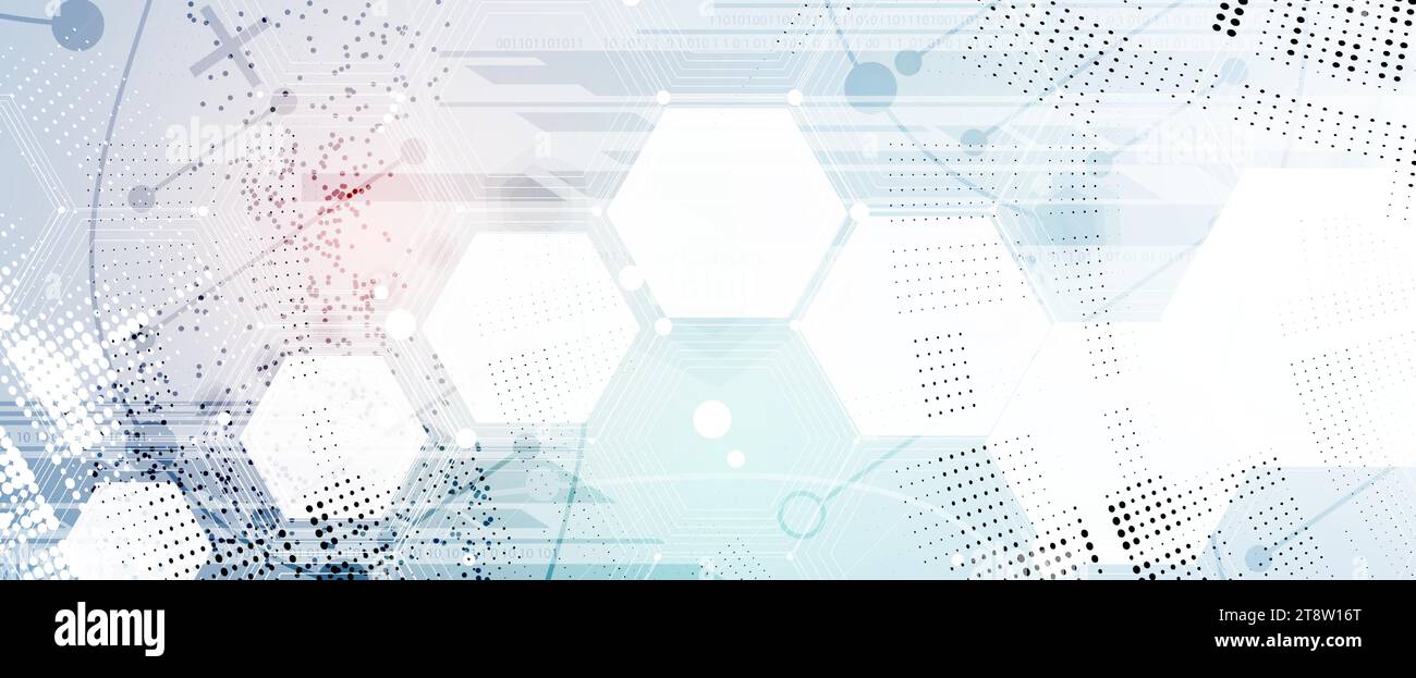 Technology Network Vector Background.. Science and technology ...