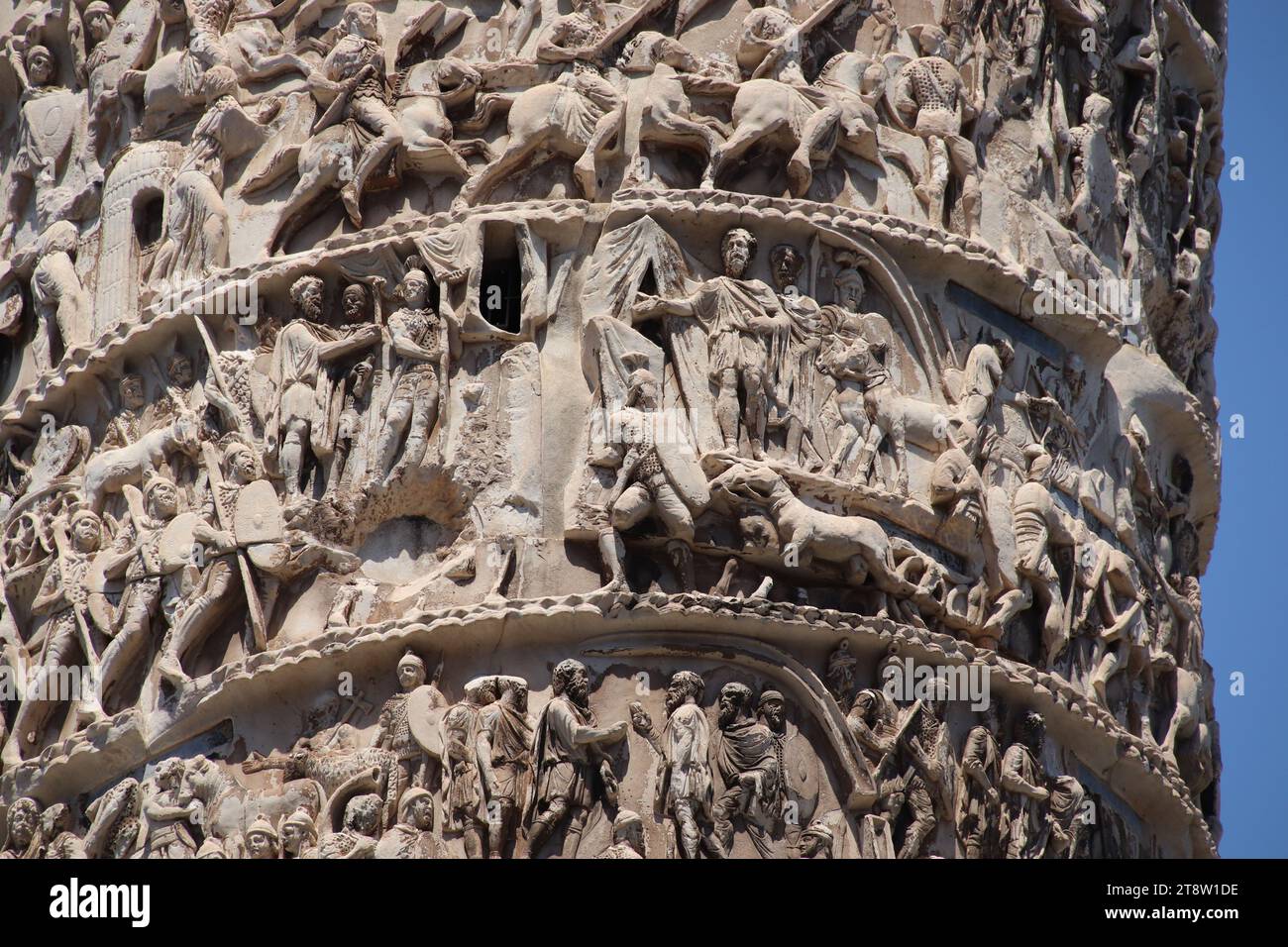 Column of Marcus Aurelius, Ancient Rome Historic Center, Rome, Italy ...