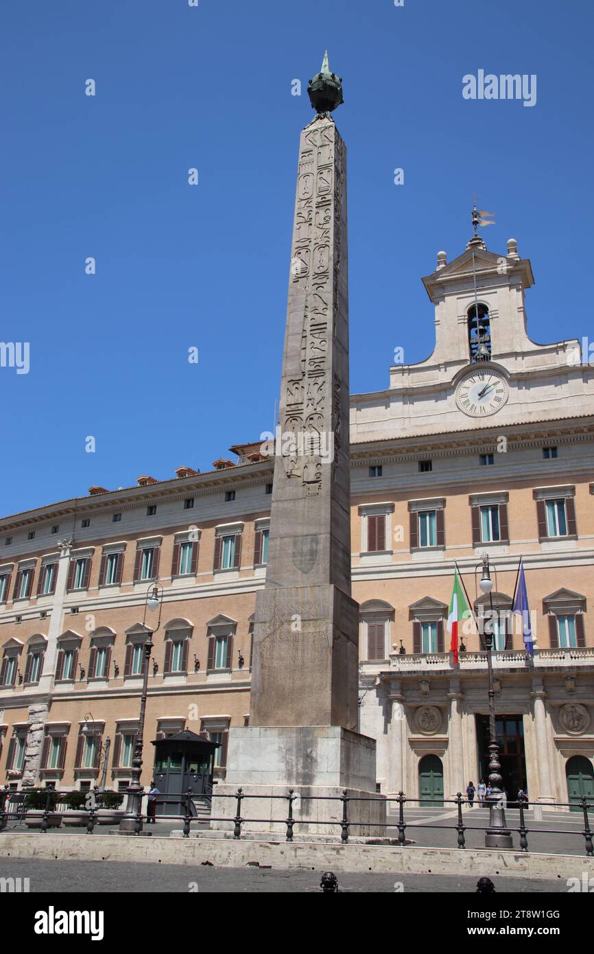 Egyptian Obelisk Solare, Psammeticus II, Heliopolis, Taken by Augustus ...