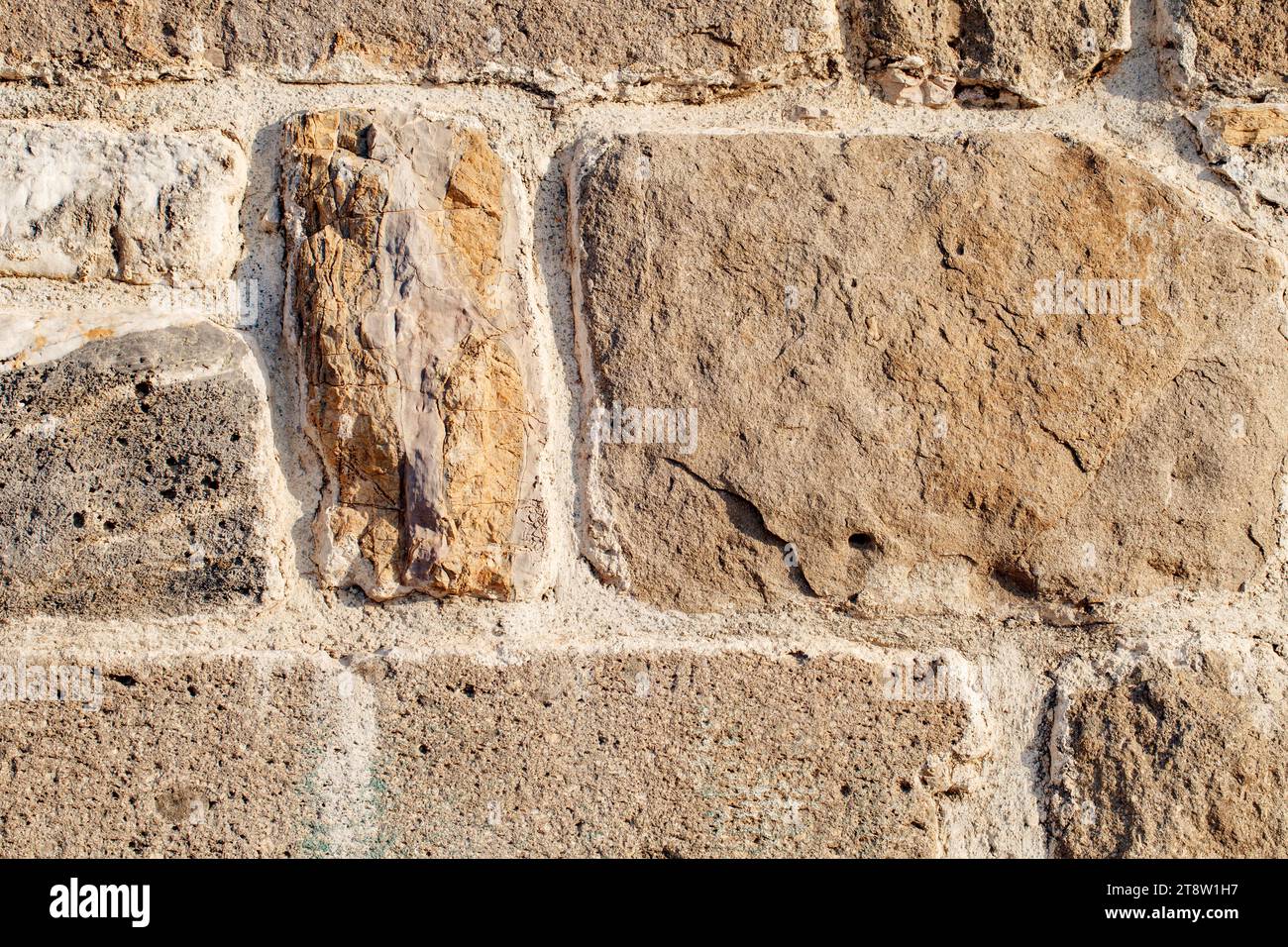 Old rock wall stone, from rectangular stones texture for background ...