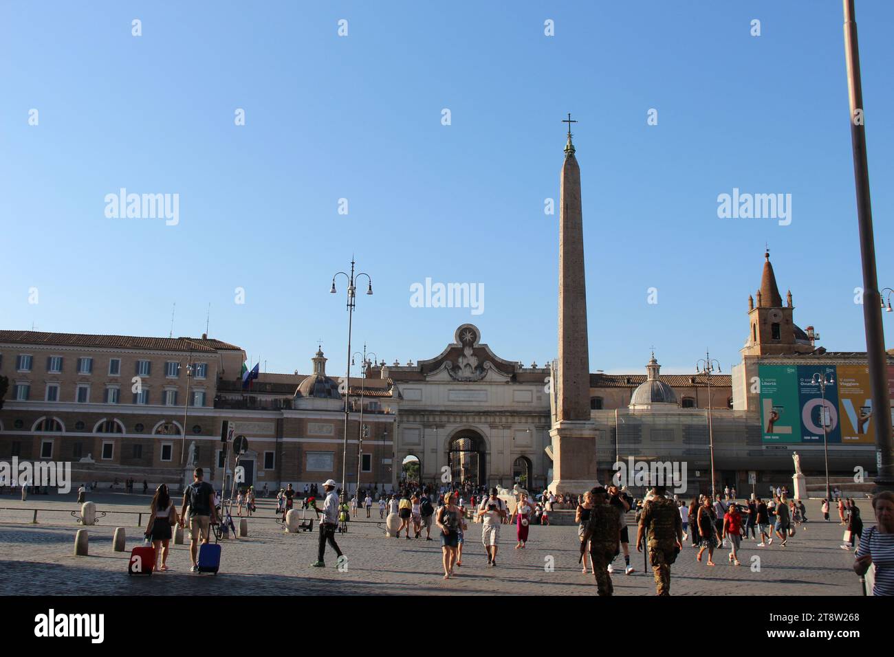 Piazza del Popolo: Egyptian Obelisk of Ramesses II from Heliopolis ...