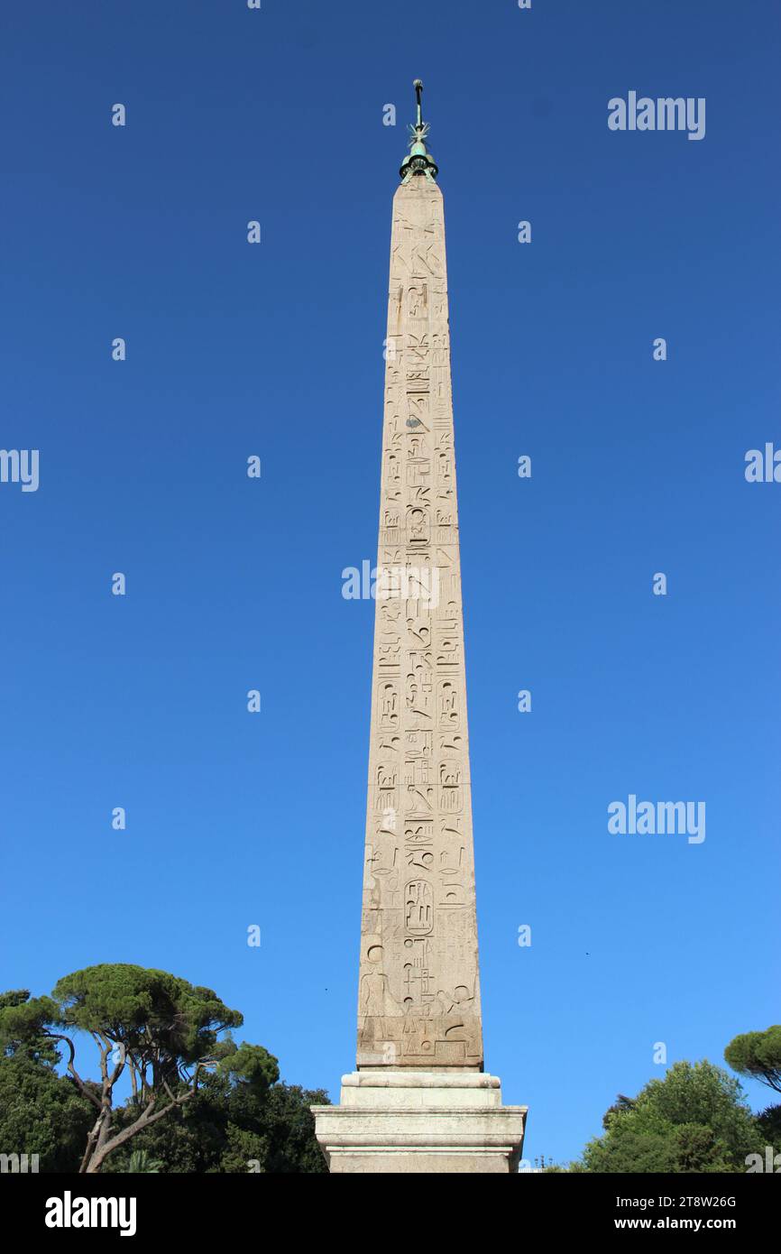 Piazza del Popolo: Egyptian Obelisk of Ramesses II from Heliopolis ...